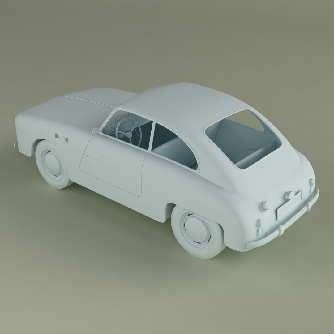 3d model panhard dyna junior coupe