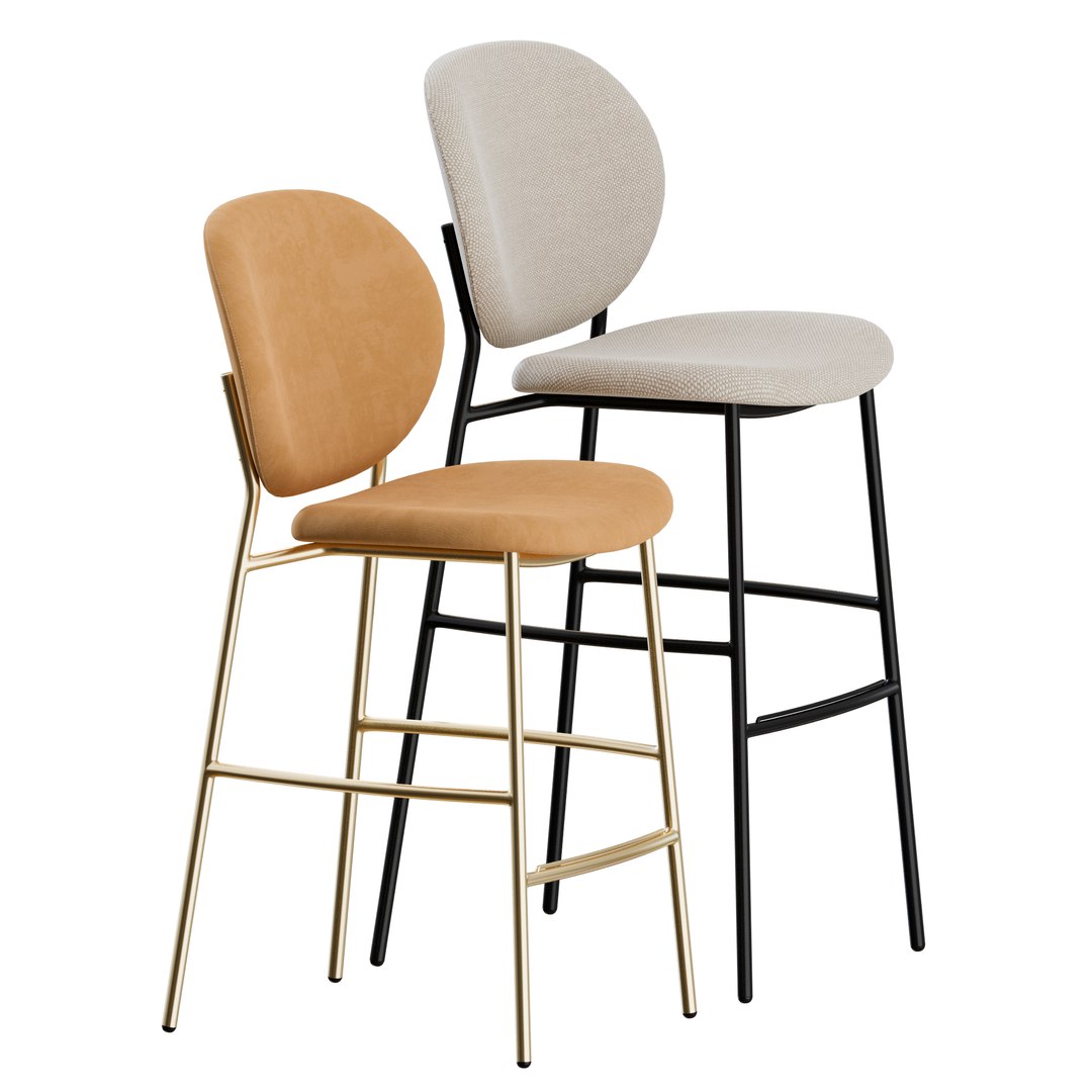 Ines Stools by Calligaris 3D model - TurboSquid 1838229