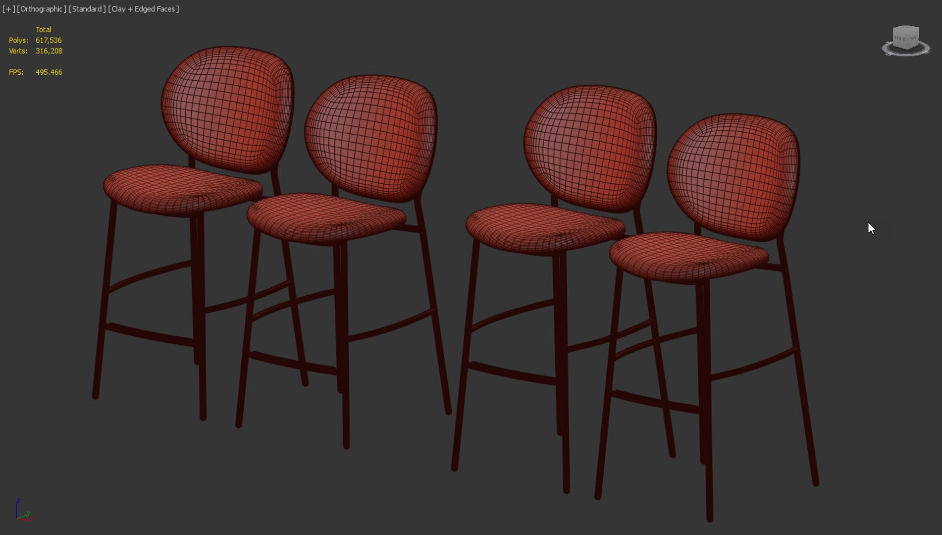 Ines Stools by Calligaris 3D model - TurboSquid 1838229