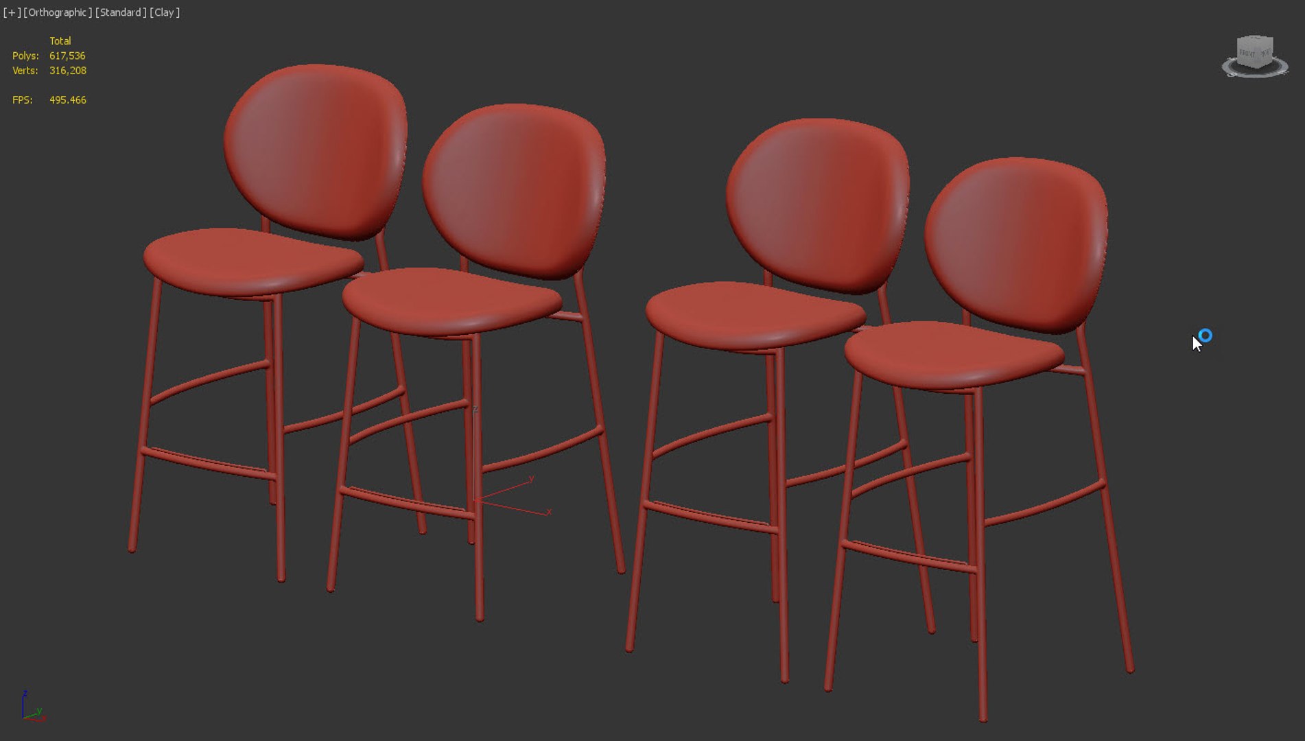 Ines Stools by Calligaris 3D model - TurboSquid 1838229
