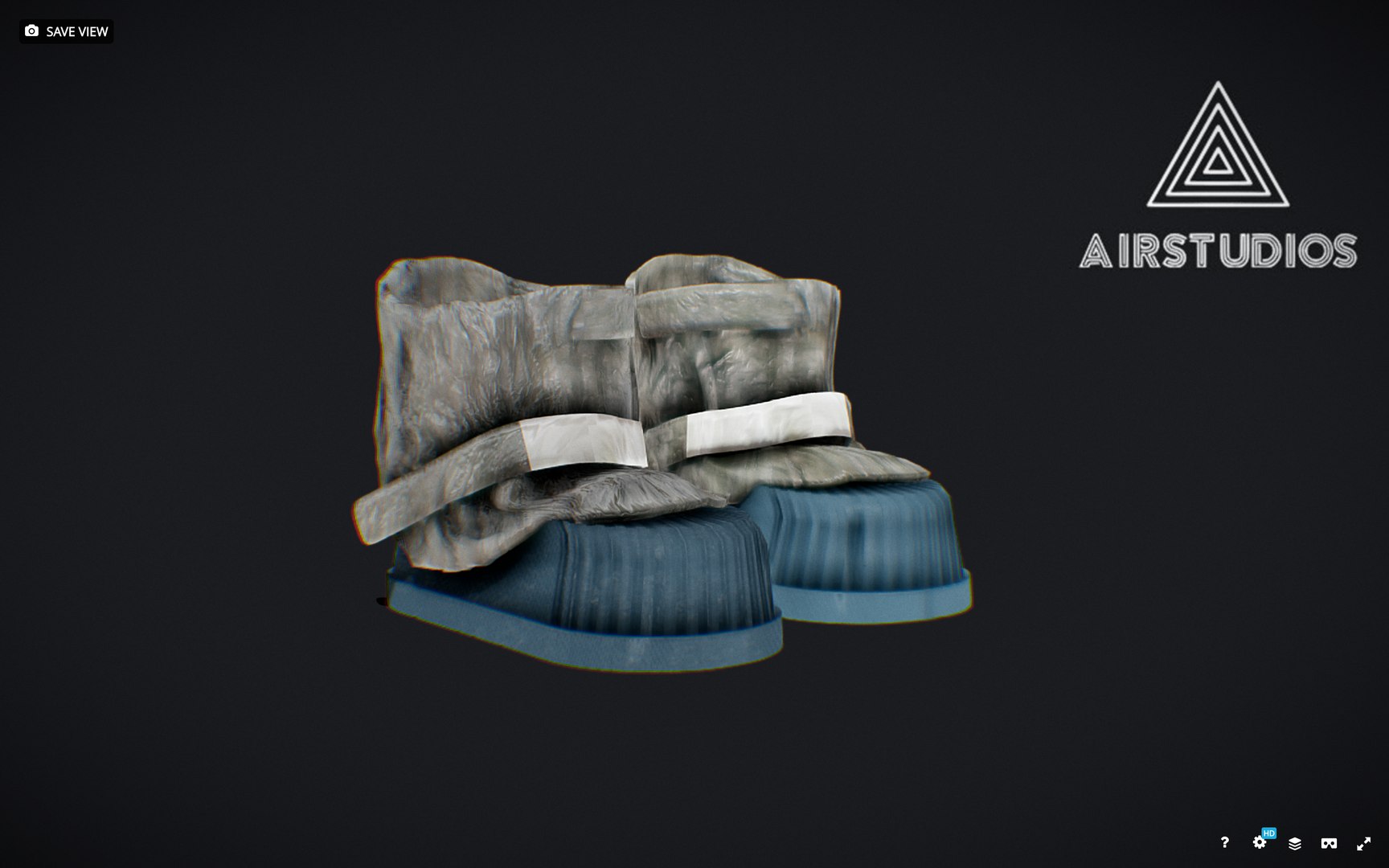 3D Model Astronaut Moon Boots - TurboSquid 1887277