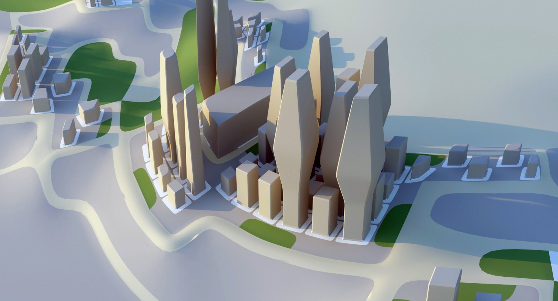 Urban Fabric Model - TurboSquid 1750012
