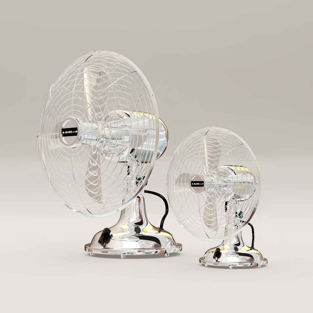 3d model desk fan