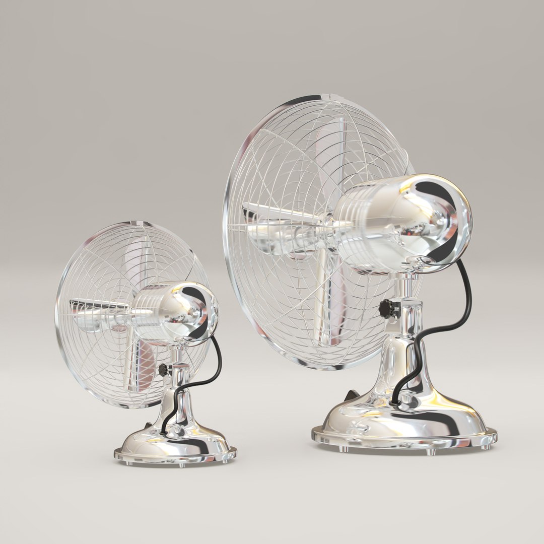 3d model desk fan