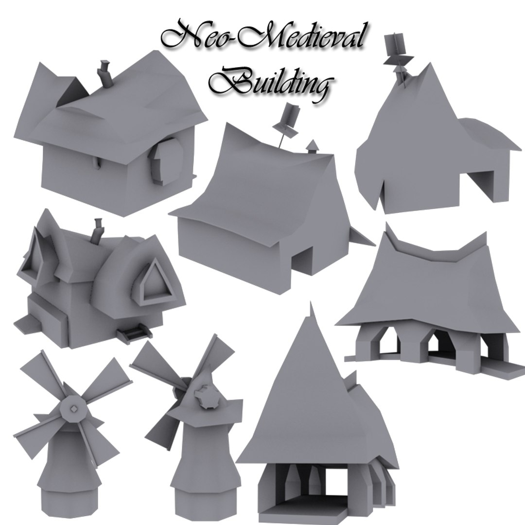 3d Neo-medieval Pack Building