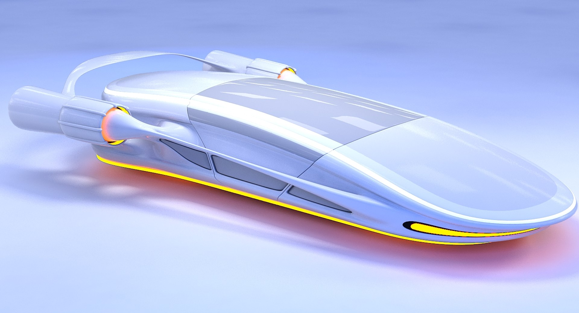 3D Futuristic Transport Vehicle Model - TurboSquid 1365513