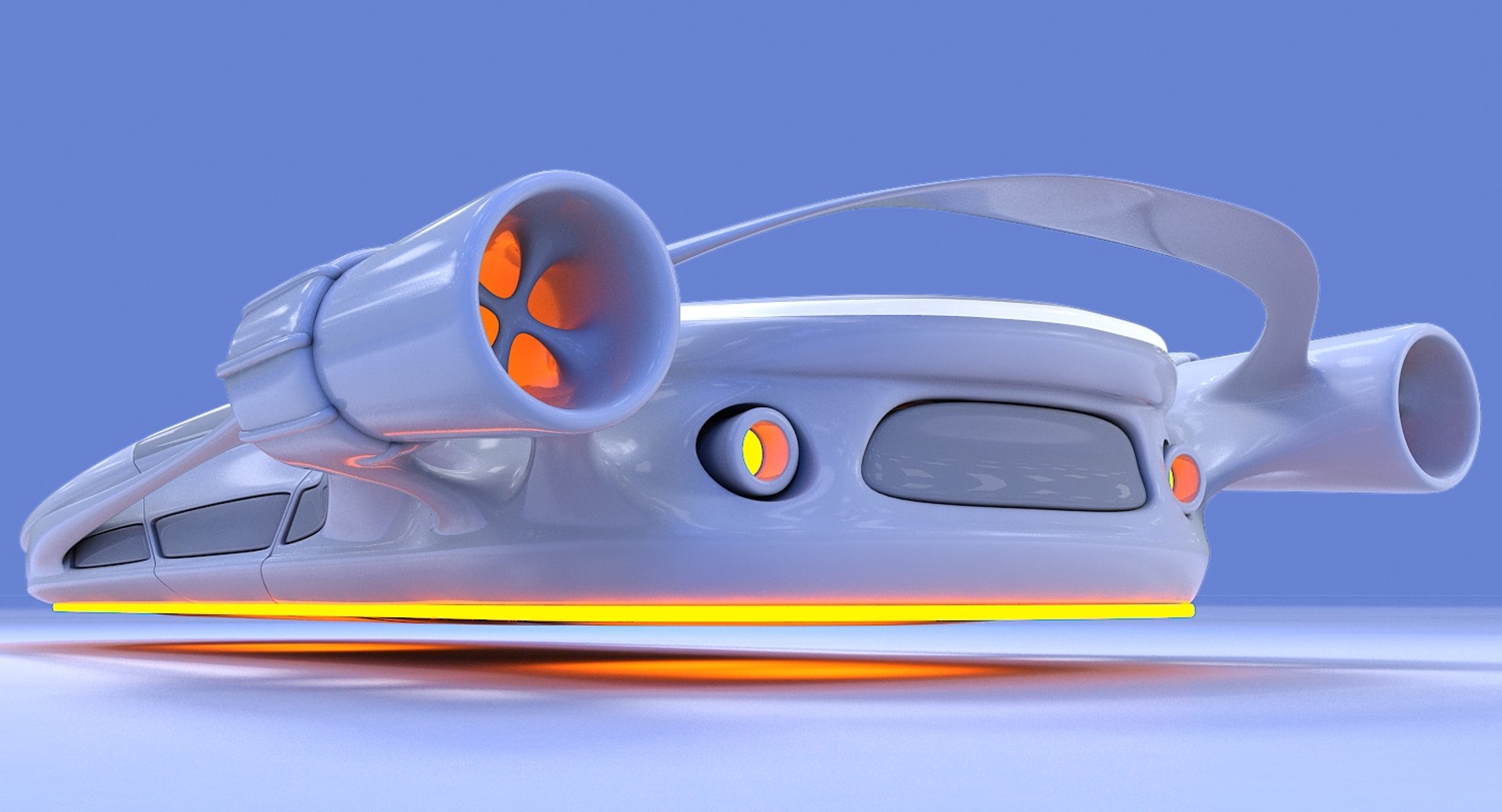 3D Futuristic Transport Vehicle Model - TurboSquid 1365513