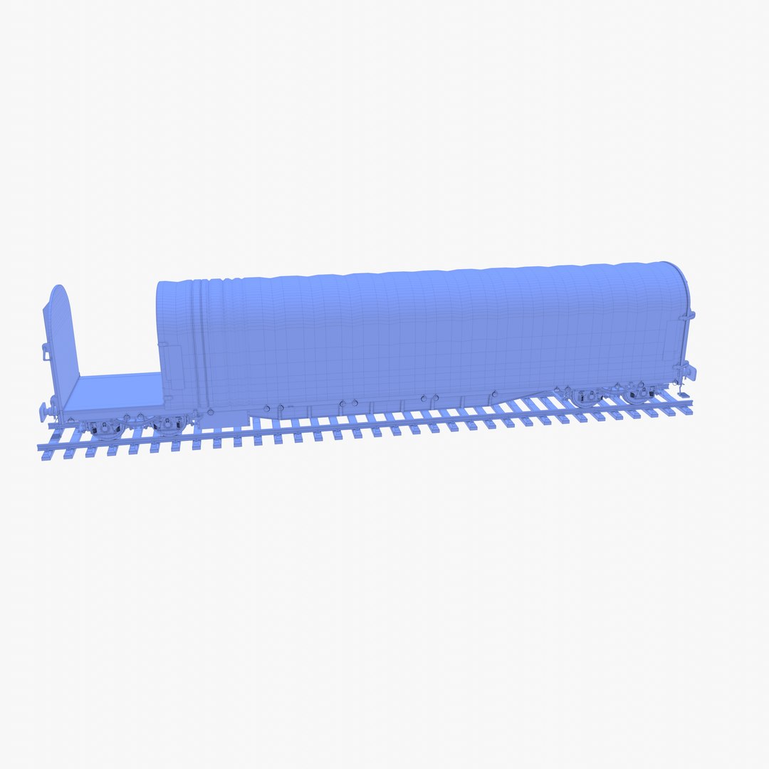 CFR Sliding Tarp Rail Car V4 3D Model - TurboSquid 2261935