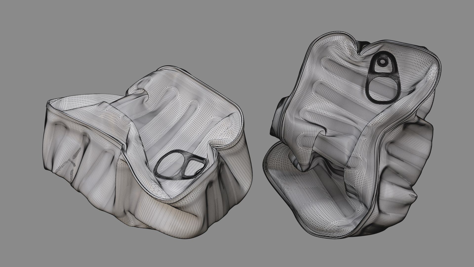 3D Crushed Fish Can 05 - TurboSquid 2422293