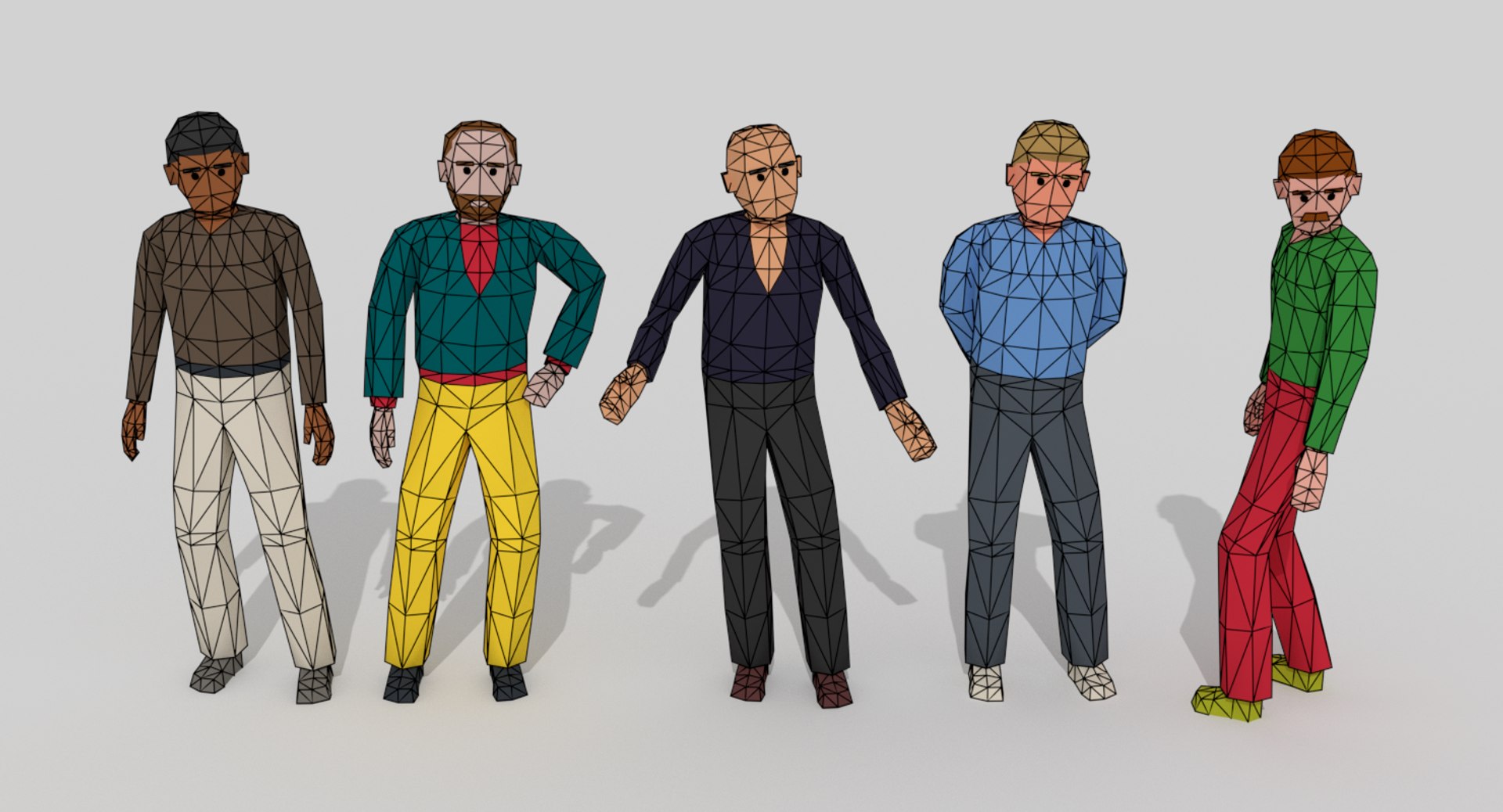 3D Rigged Male Pack - TurboSquid 1648610