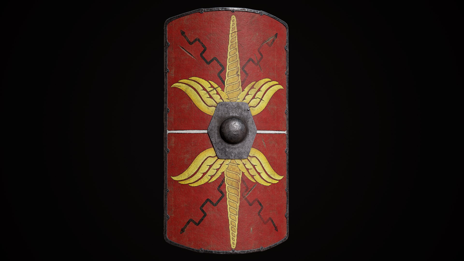 3D Model Roman Shield - Scutum B - TurboSquid 1976583