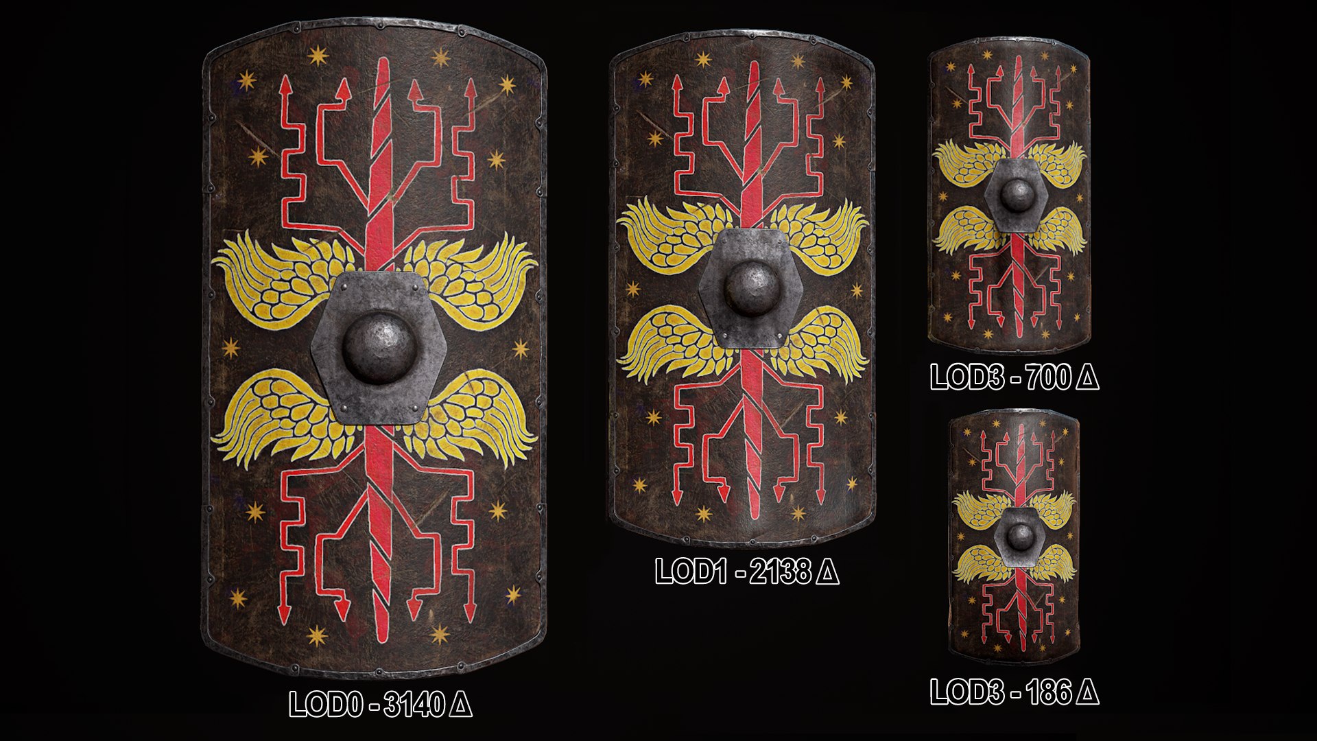 3D Model Roman Shield - Scutum B - TurboSquid 1976583