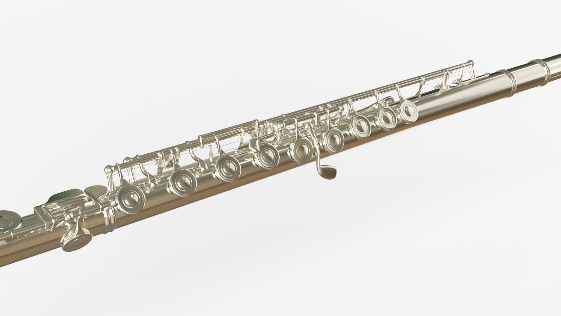 Concert Flute And Curved Concert Flute Collection 3D Model - TurboSquid ...