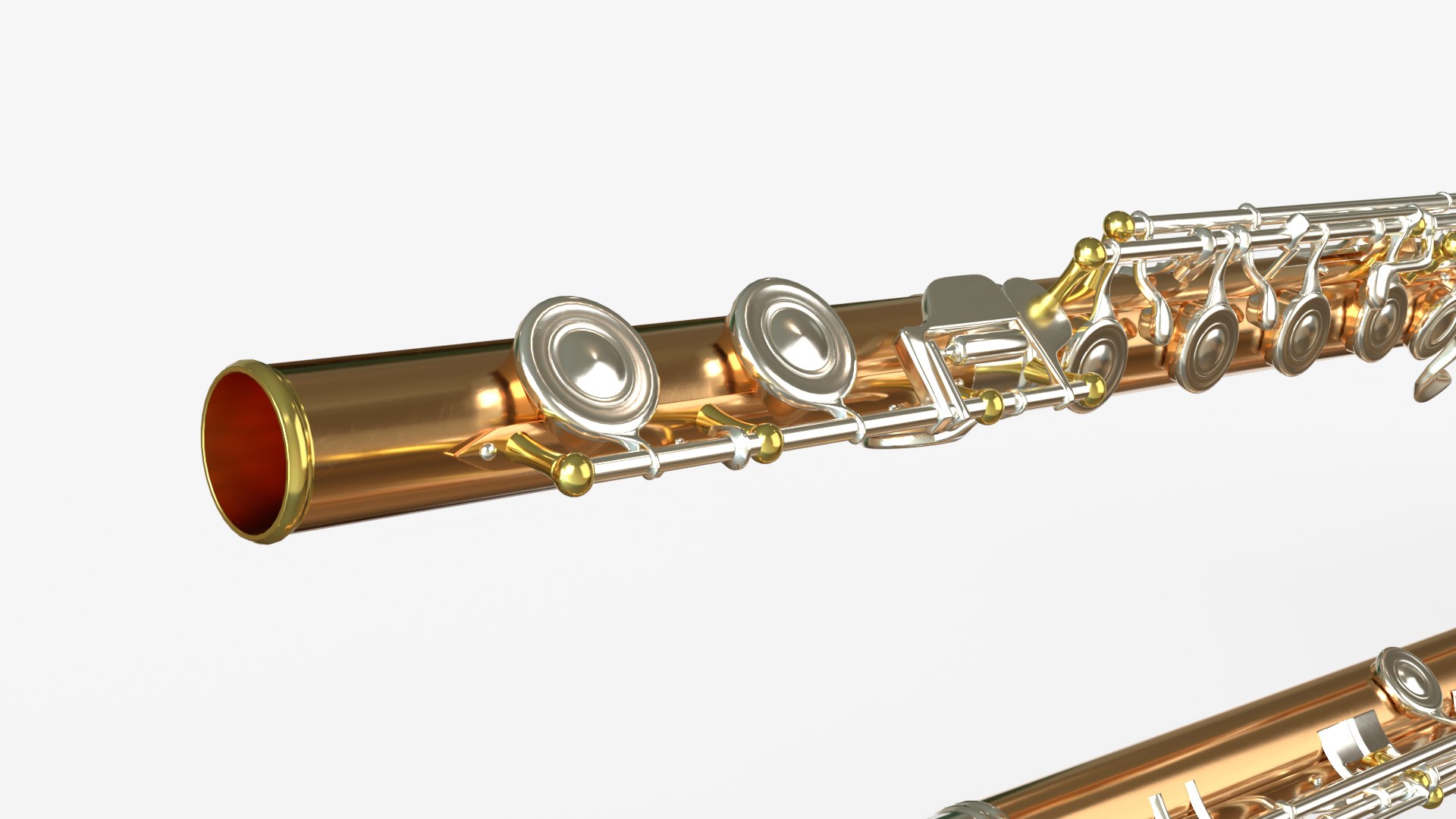 Concert Flute And Curved Concert Flute Collection 3D Model - TurboSquid ...