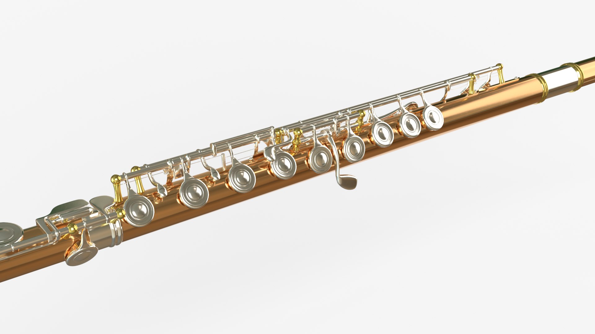 Concert Flute And Curved Concert Flute Collection 3D Model - TurboSquid ...