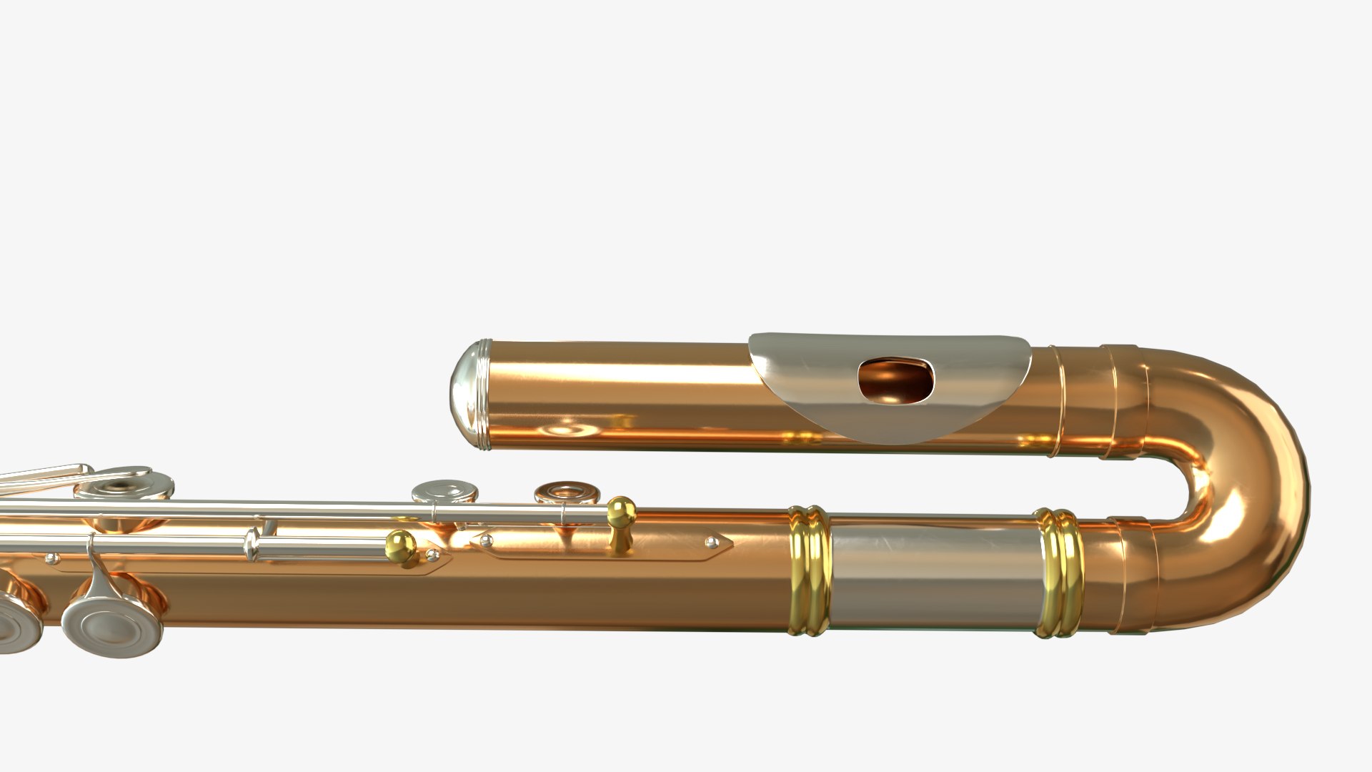 Concert Flute And Curved Concert Flute Collection 3D Model - TurboSquid ...