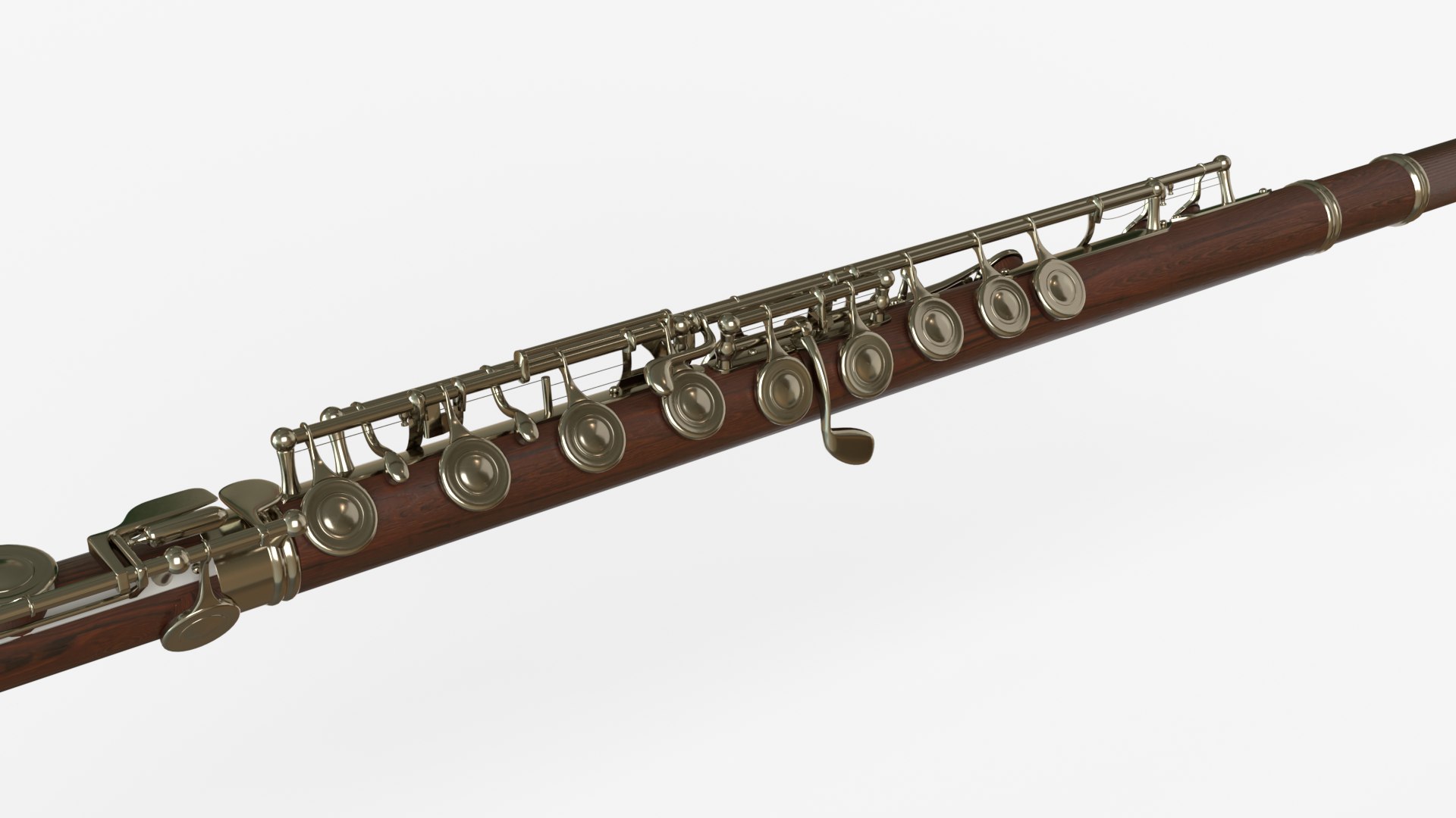 Concert Flute And Curved Concert Flute Collection 3D Model - TurboSquid ...