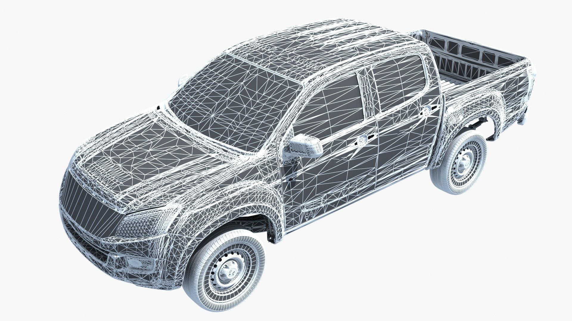 3D Pickup Truck Chassis X-RAY Model - TurboSquid 2066727