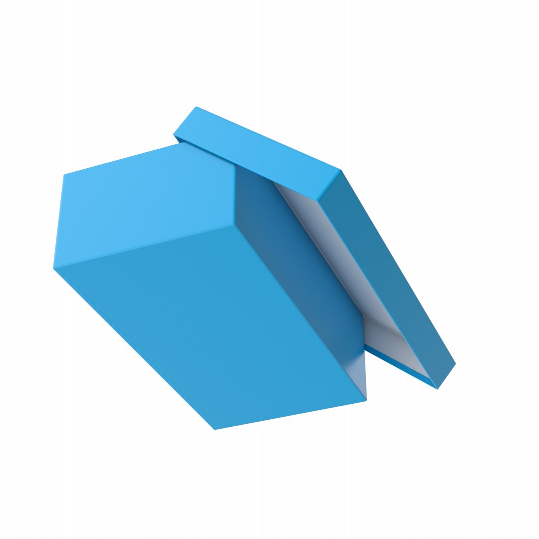 Blue Shoebox 3D - TurboSquid 1874432