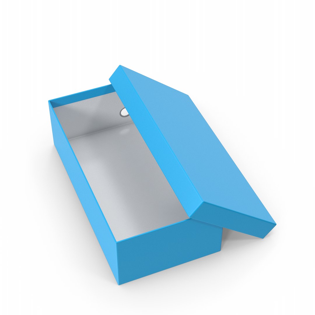 Blue Shoebox 3D - TurboSquid 1874432