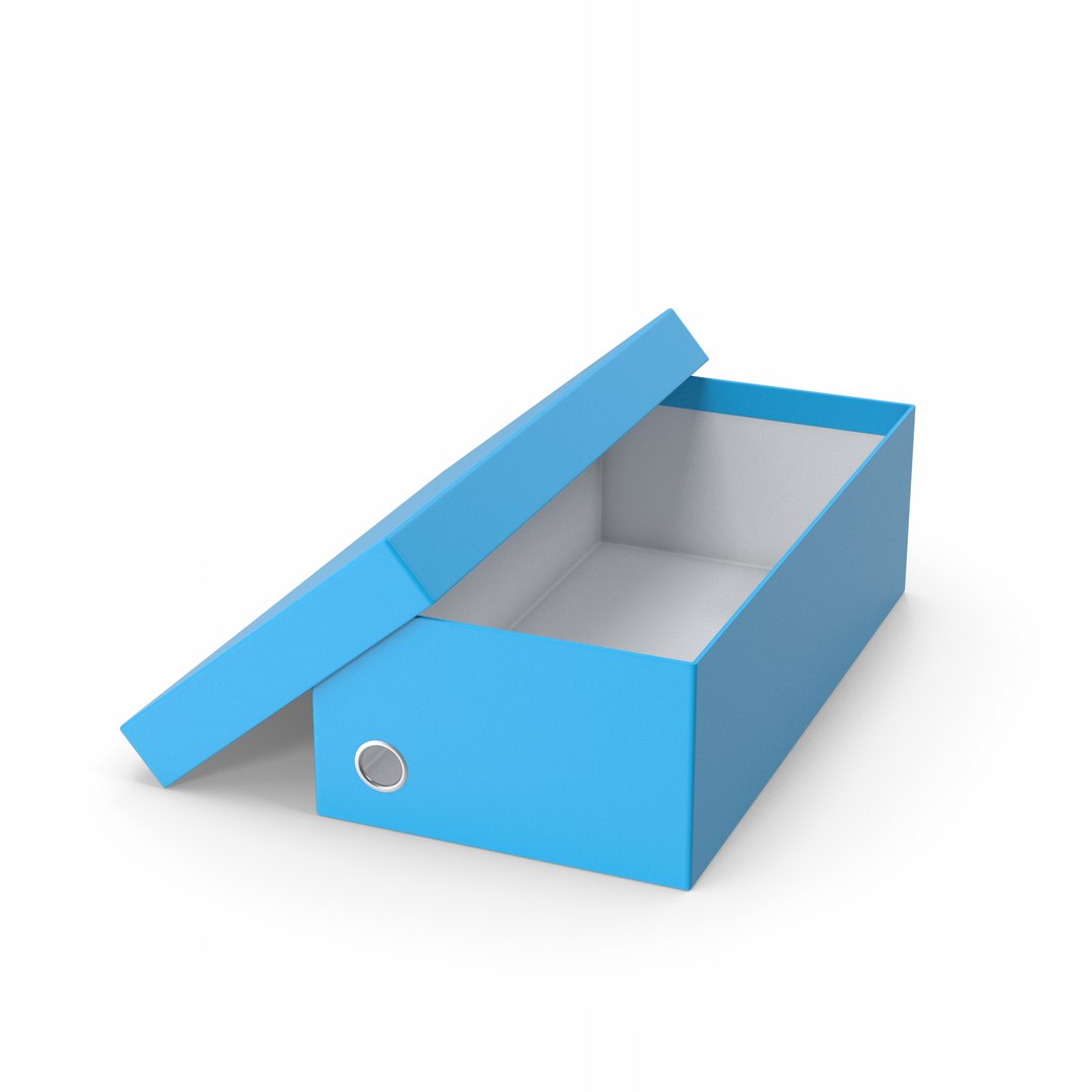 Blue Shoebox 3D - TurboSquid 1874432