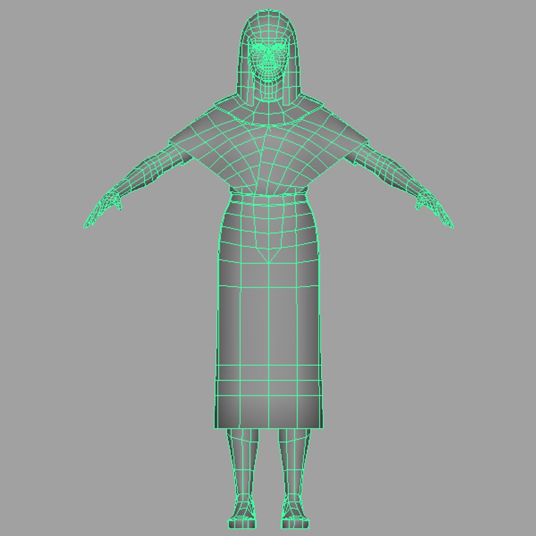 3D Model Egyptian Character Female 07 - TurboSquid 1417036