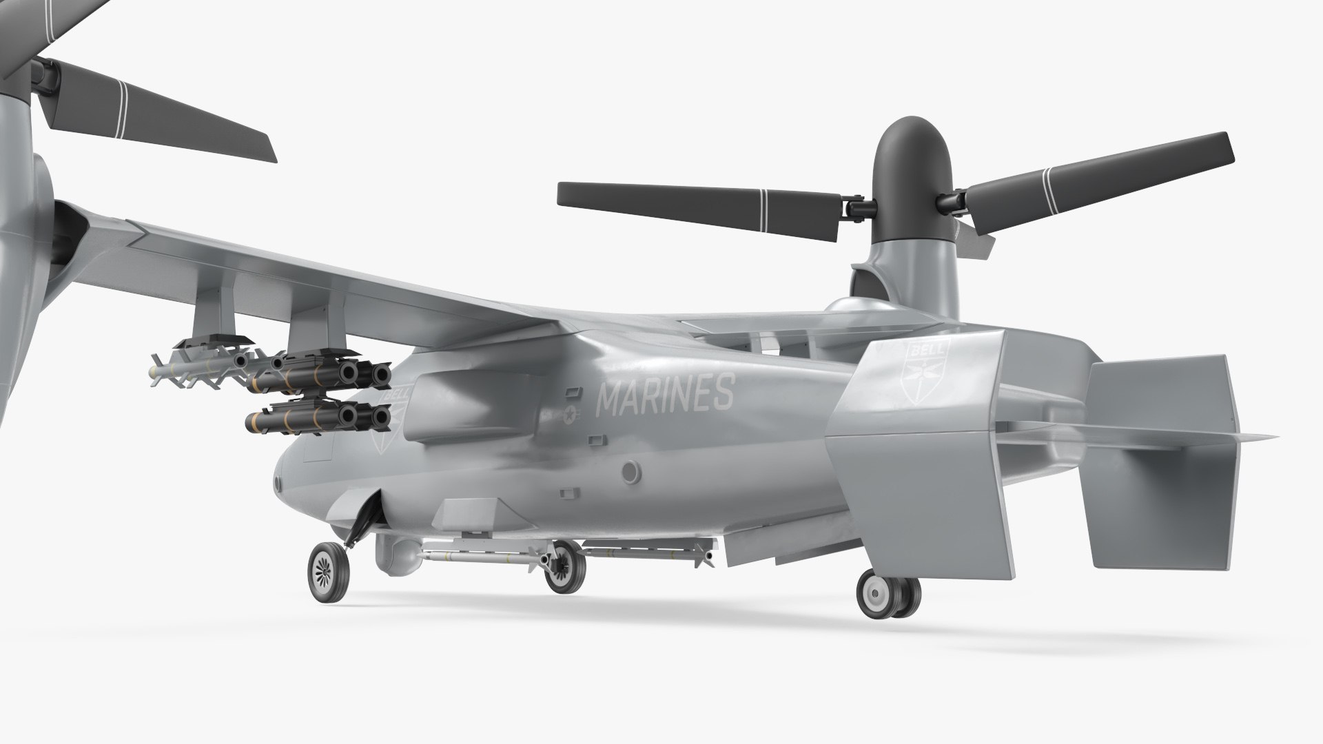 Bell V 247 Vigilant Combat Drone Rigged 3D - TurboSquid 2280297