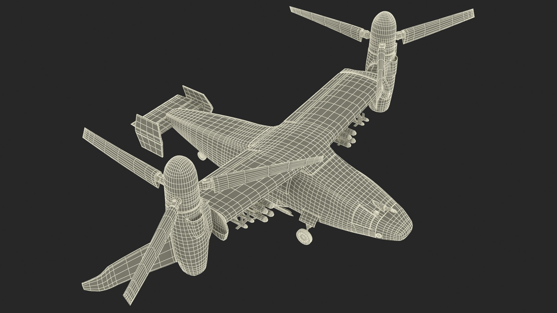 Bell V 247 Vigilant Combat Drone Rigged 3D - TurboSquid 2280297