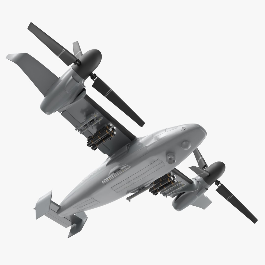 Bell V 247 Vigilant Combat Drone Rigged 3D - TurboSquid 2280297