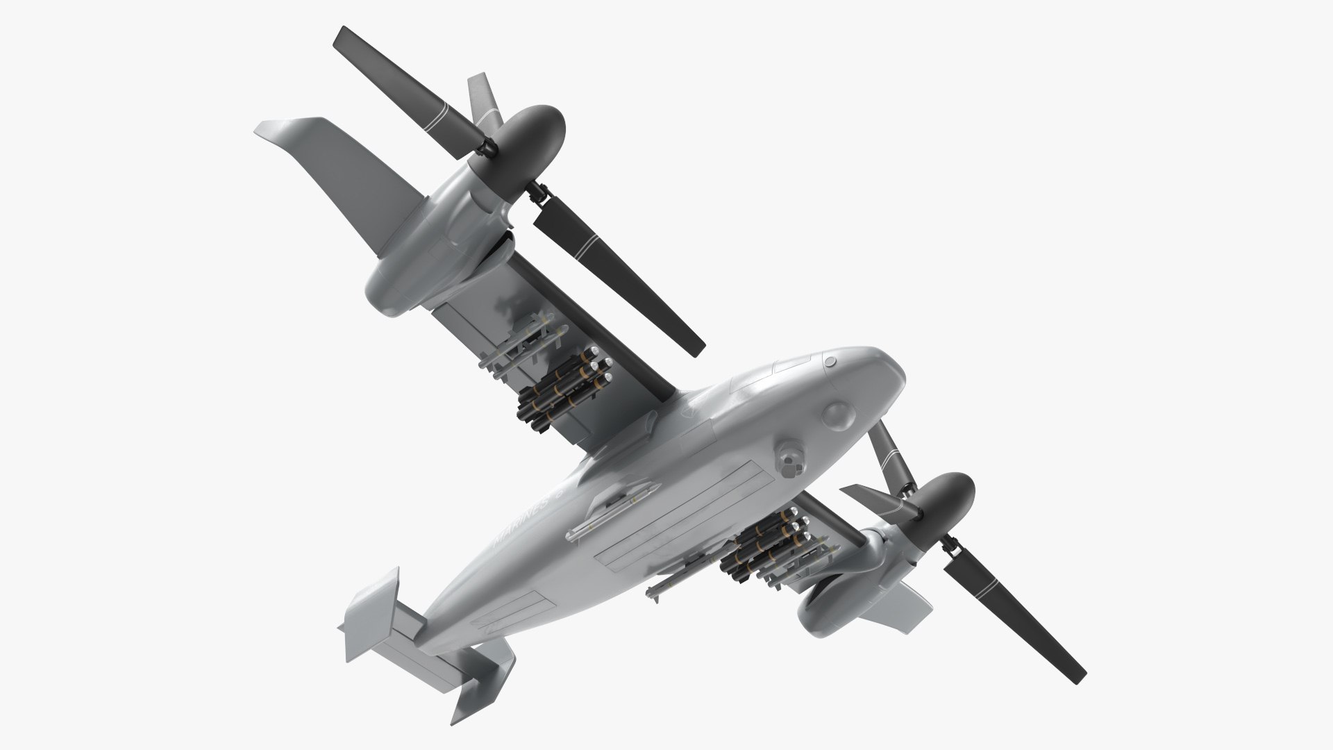 Bell V 247 Vigilant Combat Drone Rigged 3D - TurboSquid 2280297