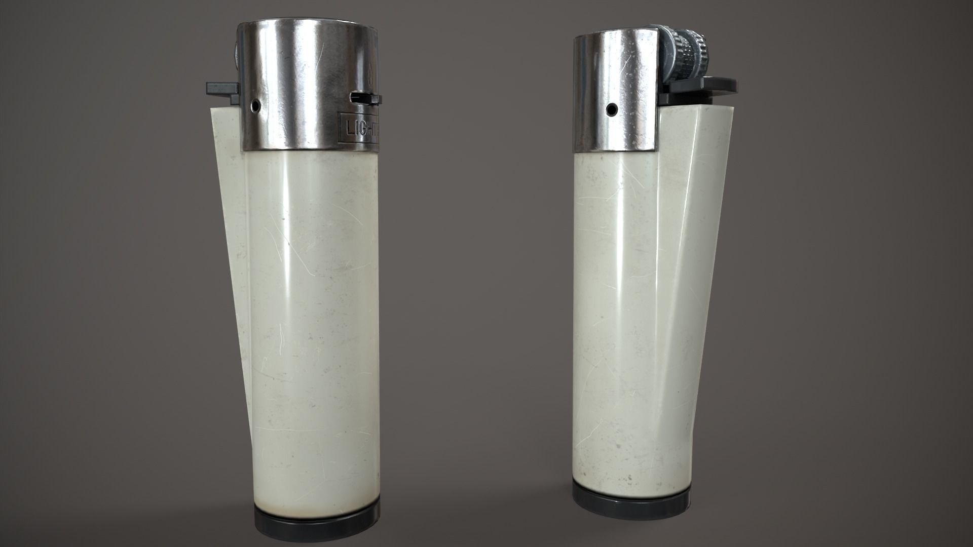 3D Model Lighter White - TurboSquid 2138285