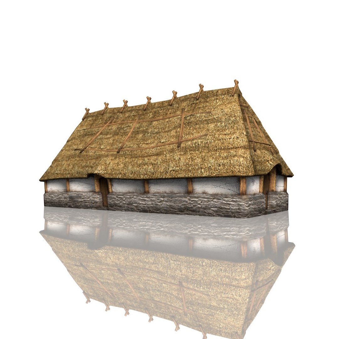3ds Max Ready Medieval Longhouse