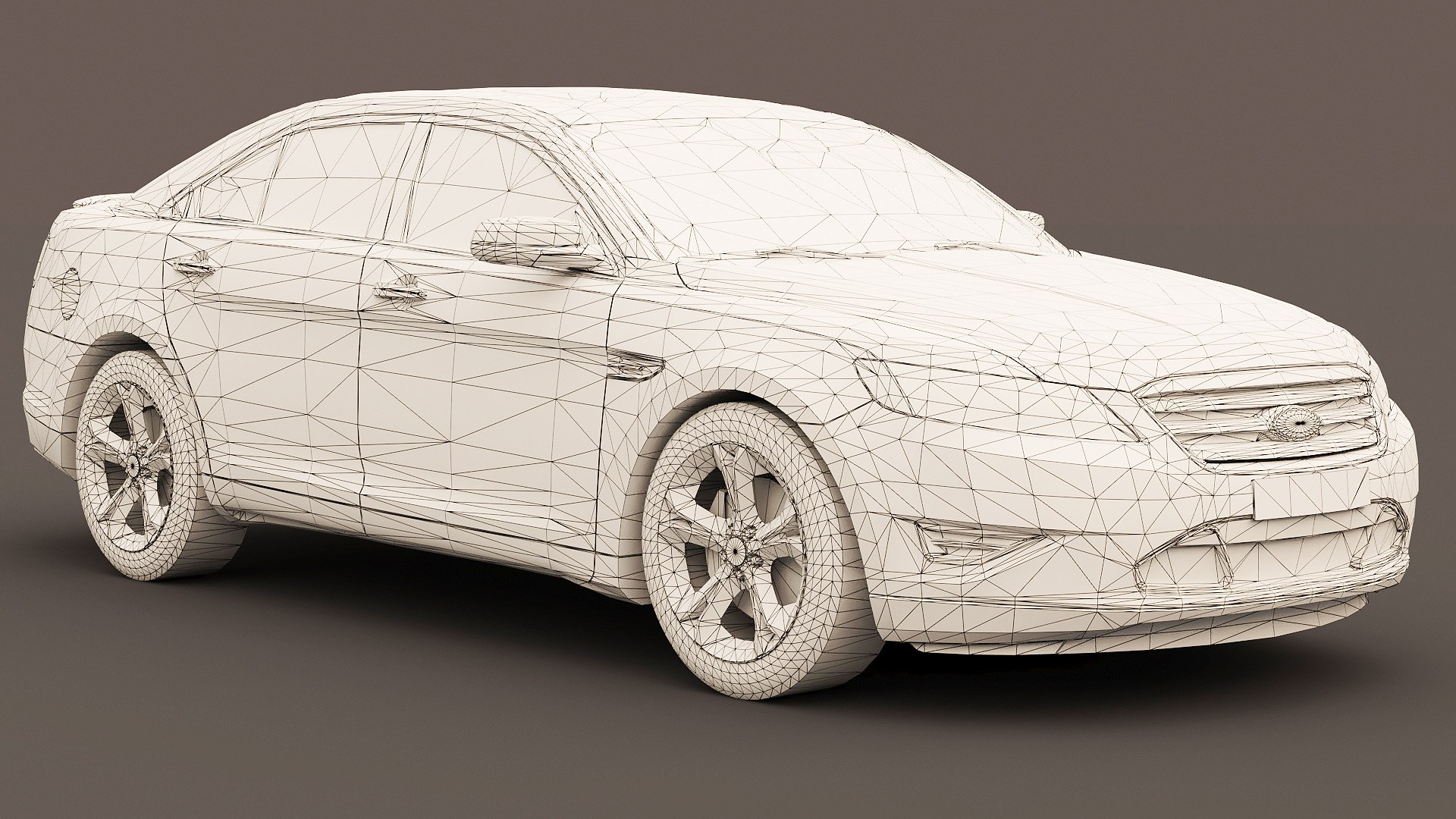 Ford Taurus SHO 2010 3D - TurboSquid 2031942