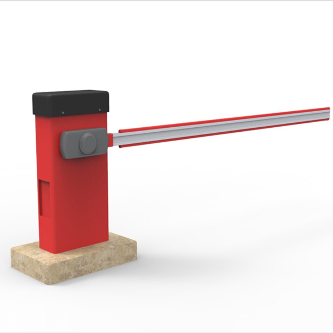 3d model automatic barrier