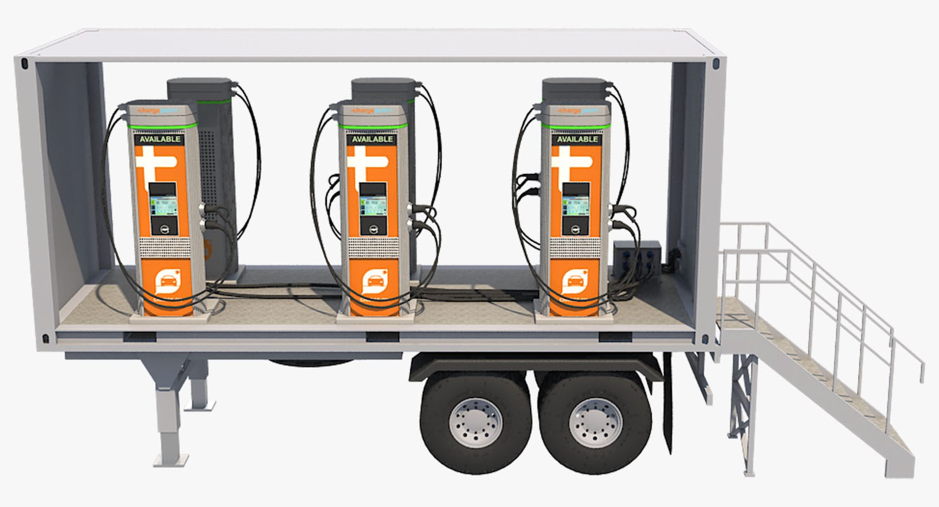 Portable Ev Fast Charging 3D Model - TurboSquid 1407356