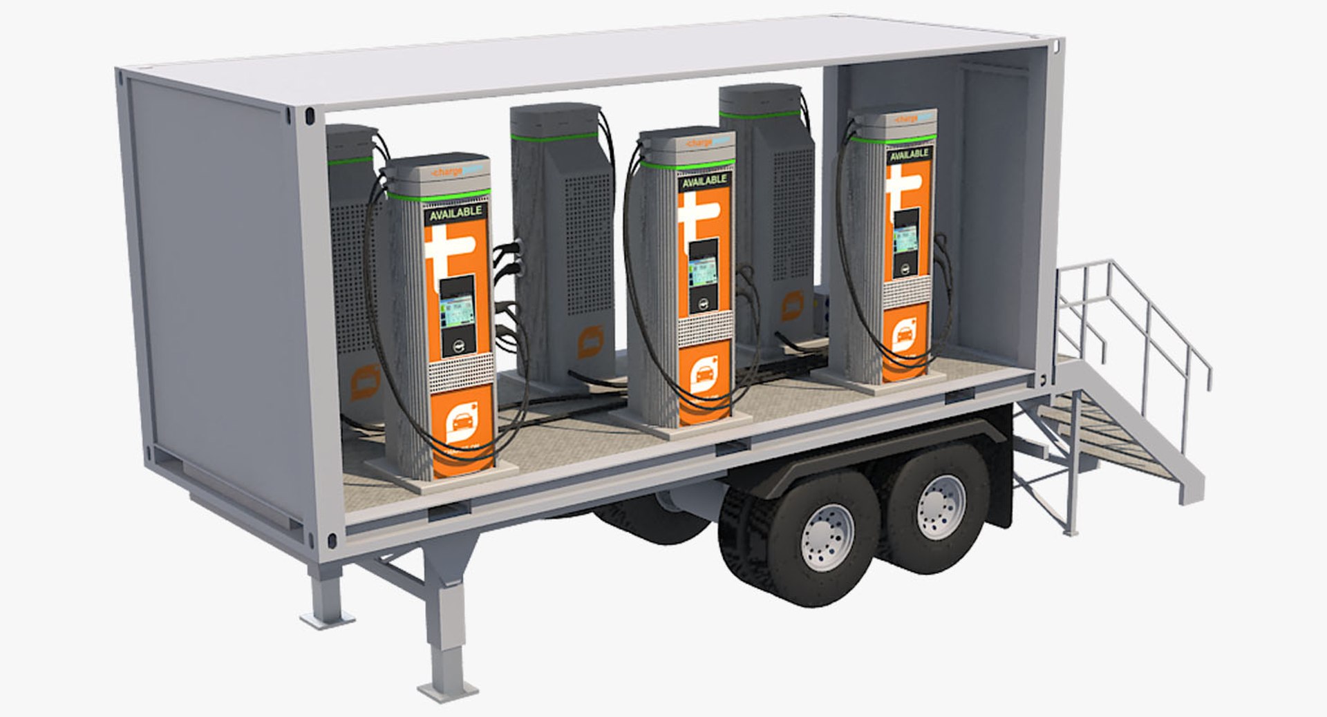 Portable Ev Fast Charging 3D Model - TurboSquid 1407356