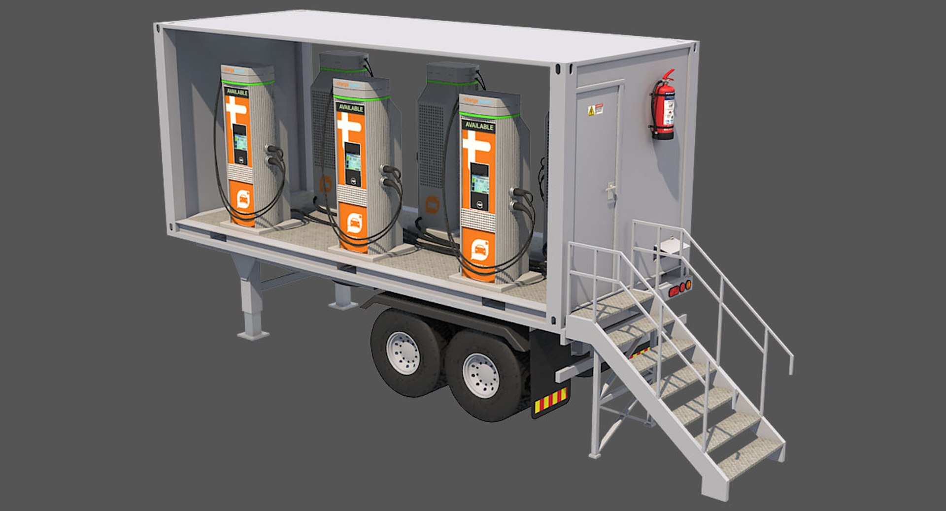 Portable Ev Fast Charging 3D Model - TurboSquid 1407356