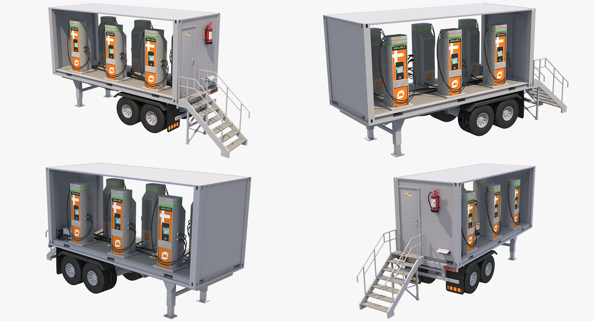 Portable Ev Fast Charging 3D Model - TurboSquid 1407356