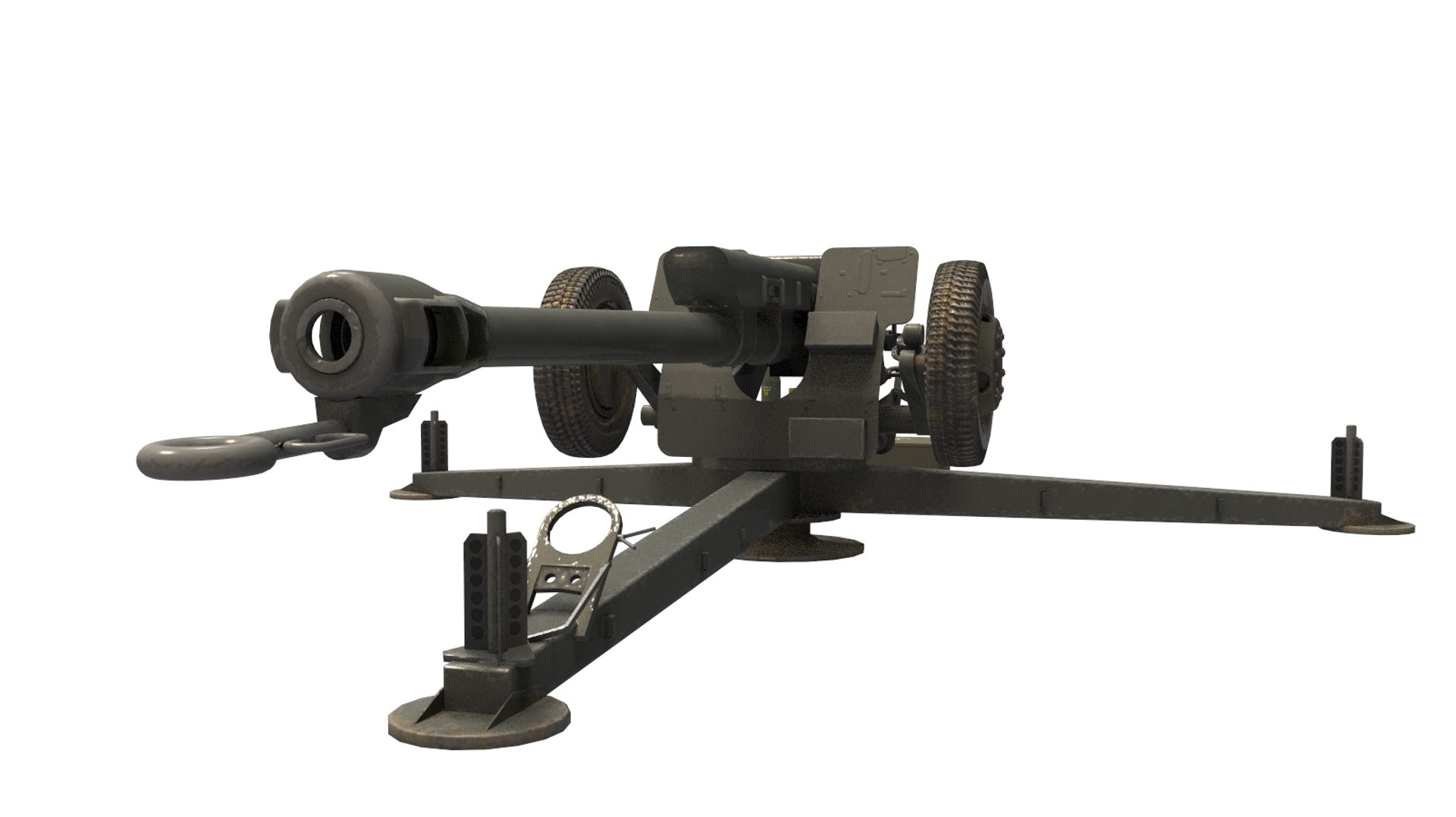 ready soviet d30 3d model