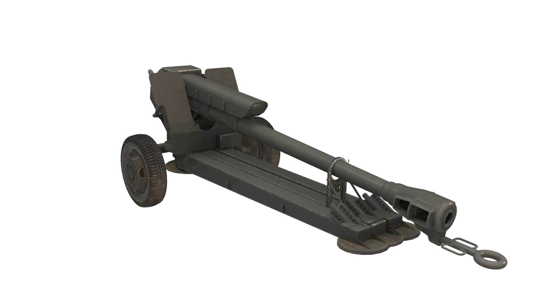 ready soviet d30 3d model