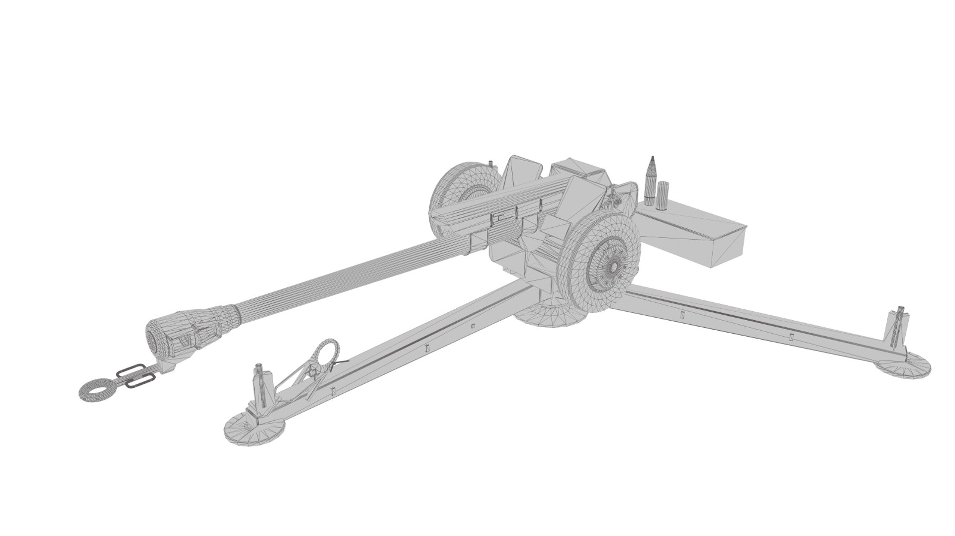 ready soviet d30 3d model