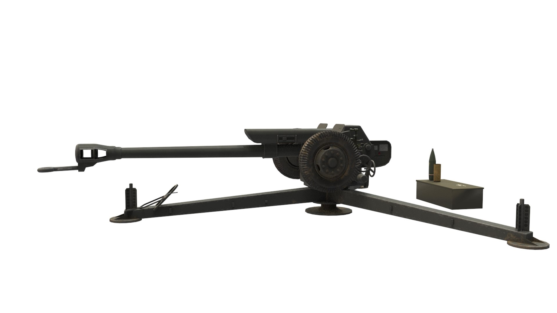 ready soviet d30 3d model