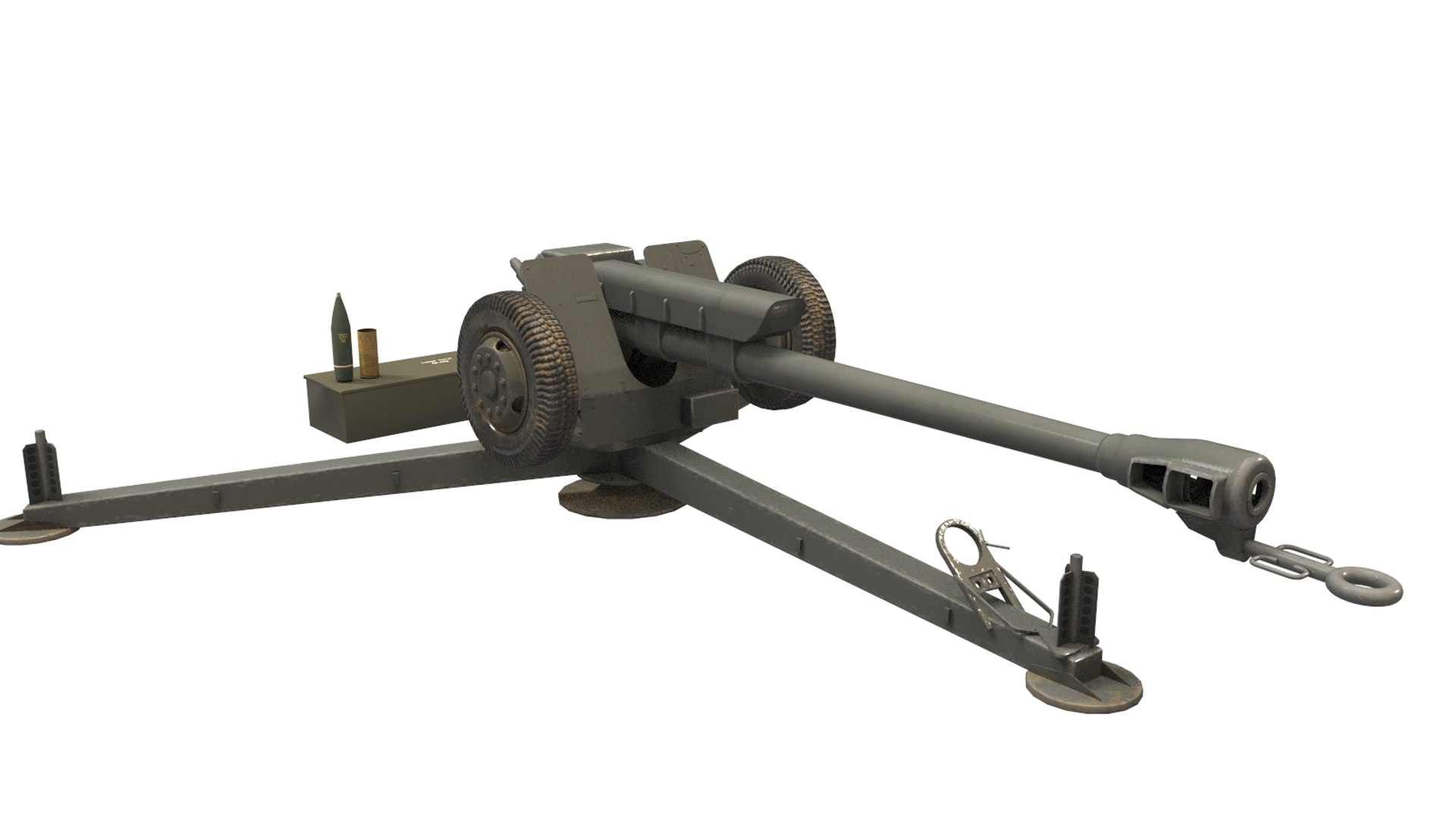 ready soviet d30 3d model