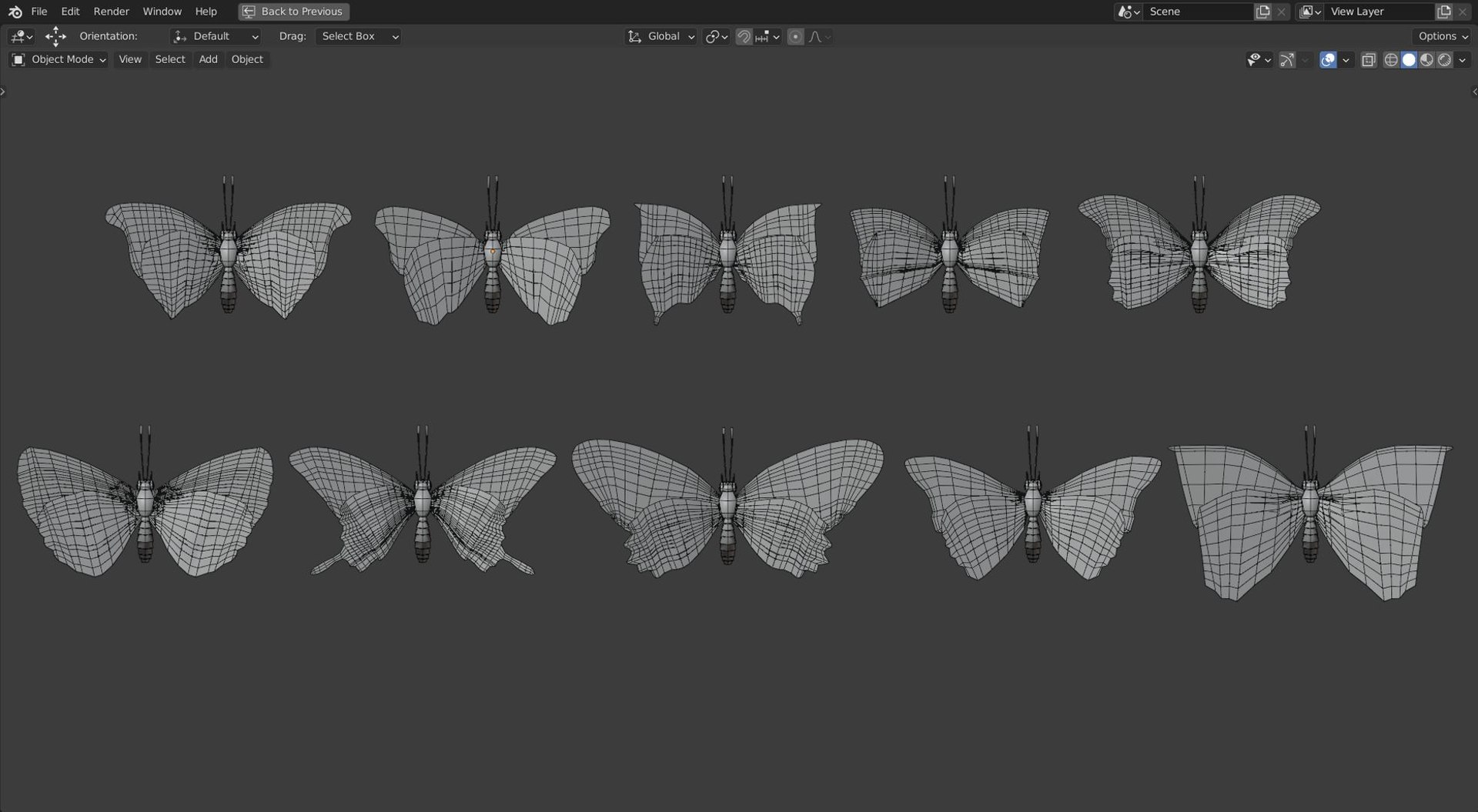 3D Butterfly Collection PBR Rigged Animated - TurboSquid 1782322