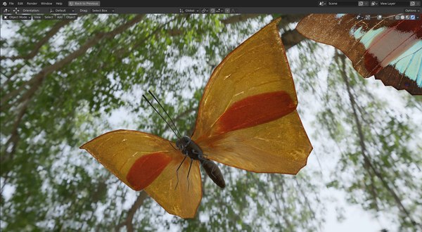 modelo 3d Colección Butterfly PBR Rigged Animado - TurboSquid 1782322