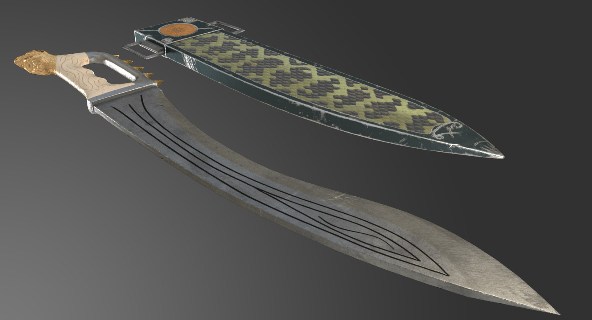 3d Model Kopis Sword