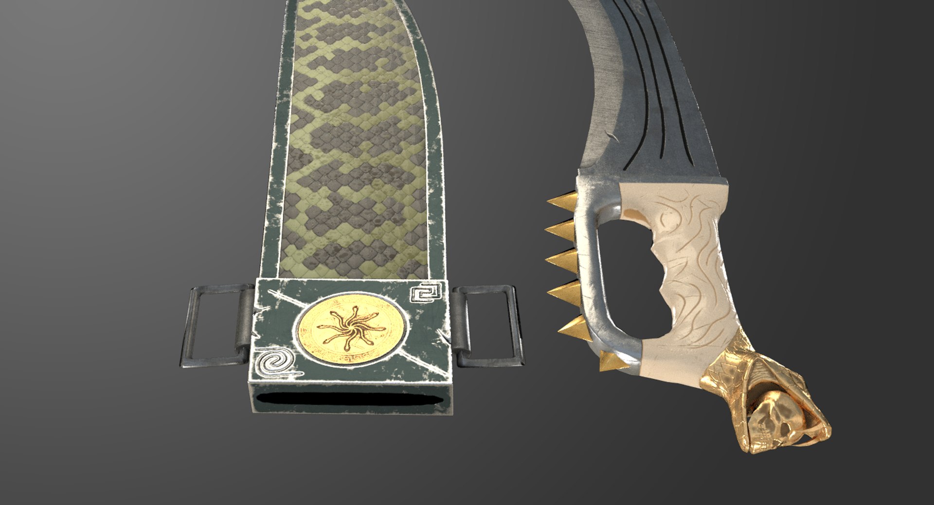 3d Model Kopis Sword