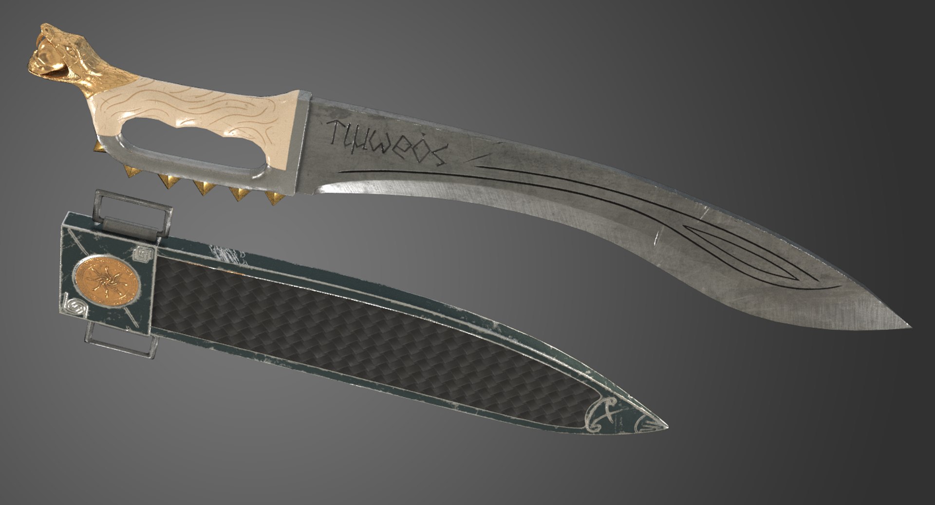 3d Model Kopis Sword