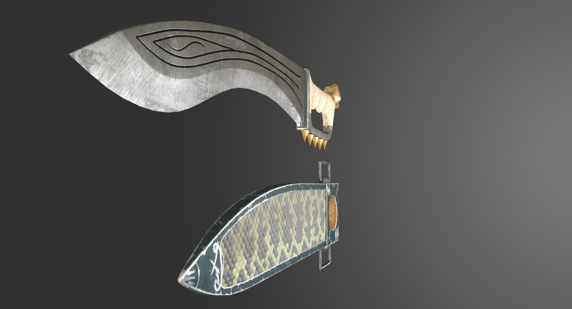 3d Model Kopis Sword