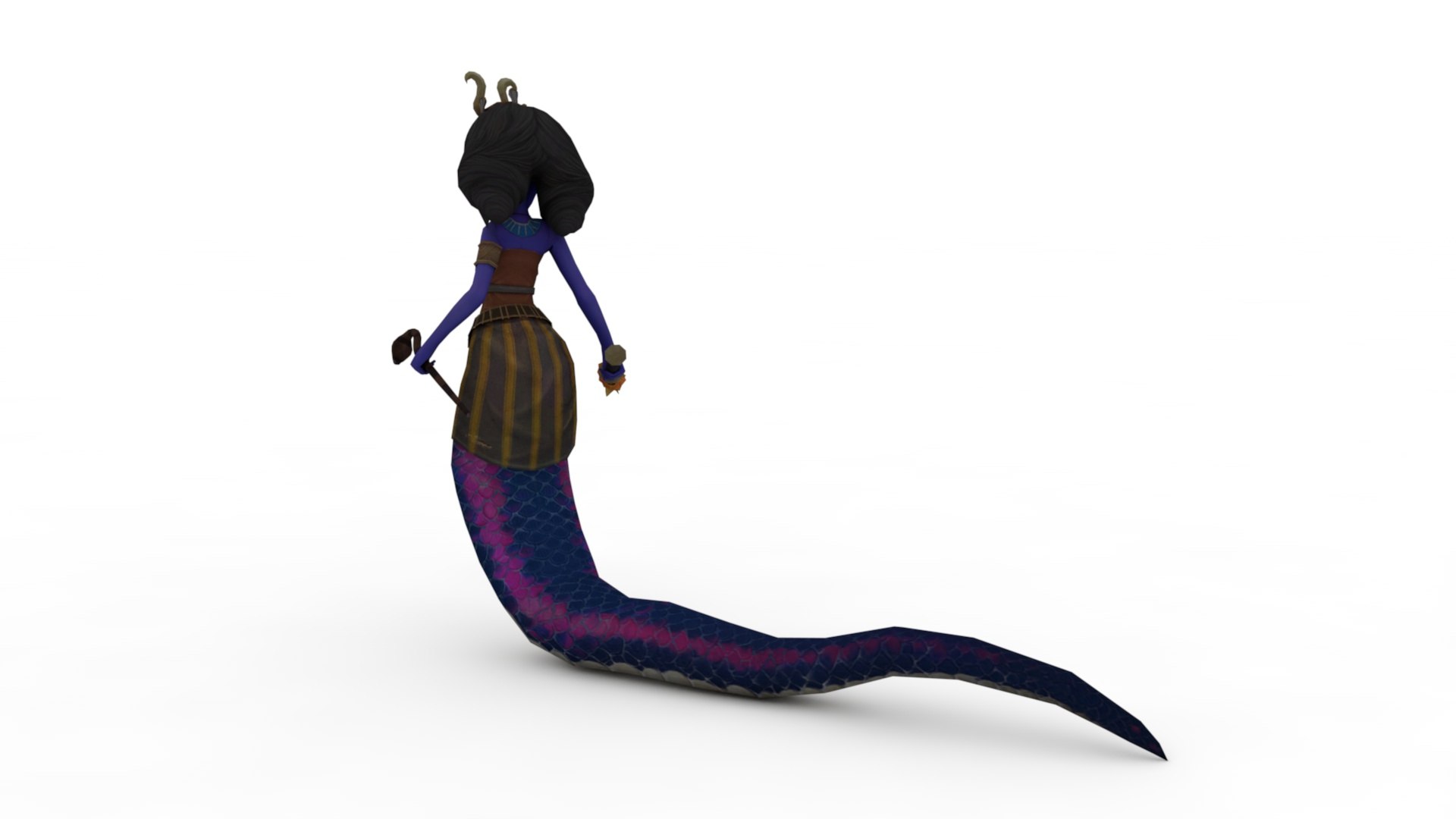 3D Snake Girl Model - TurboSquid 1962829